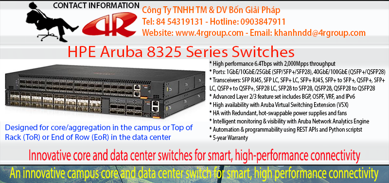 HPE Aruba 8320 Switches Series